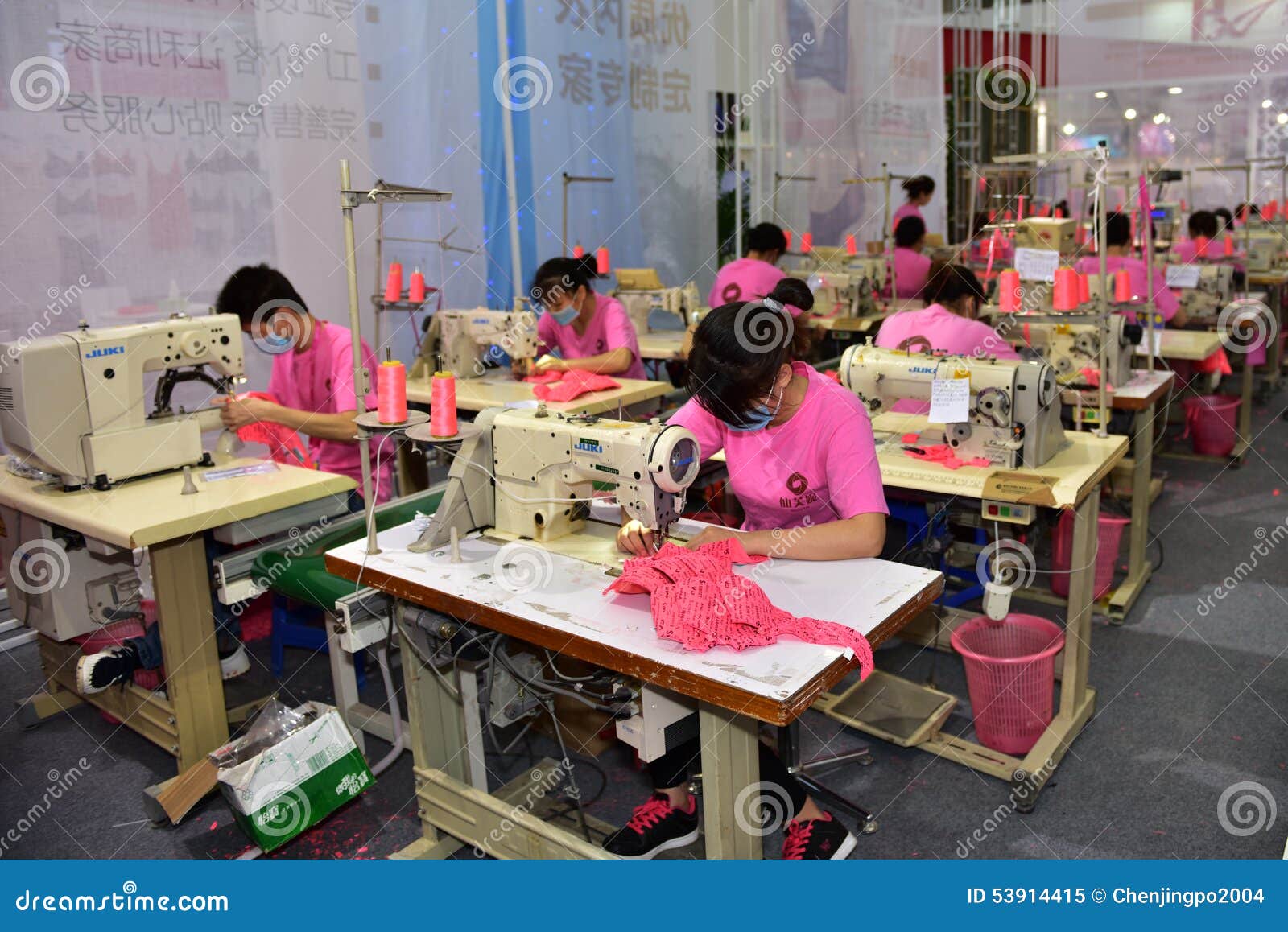The bra production workers editorial image. Image of woman - 53914415