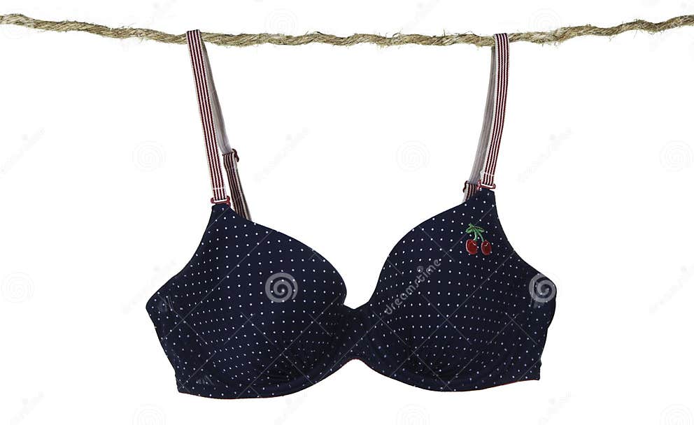Bra on the rope stock photo. Image of clothes, lady, isolated - 65270668