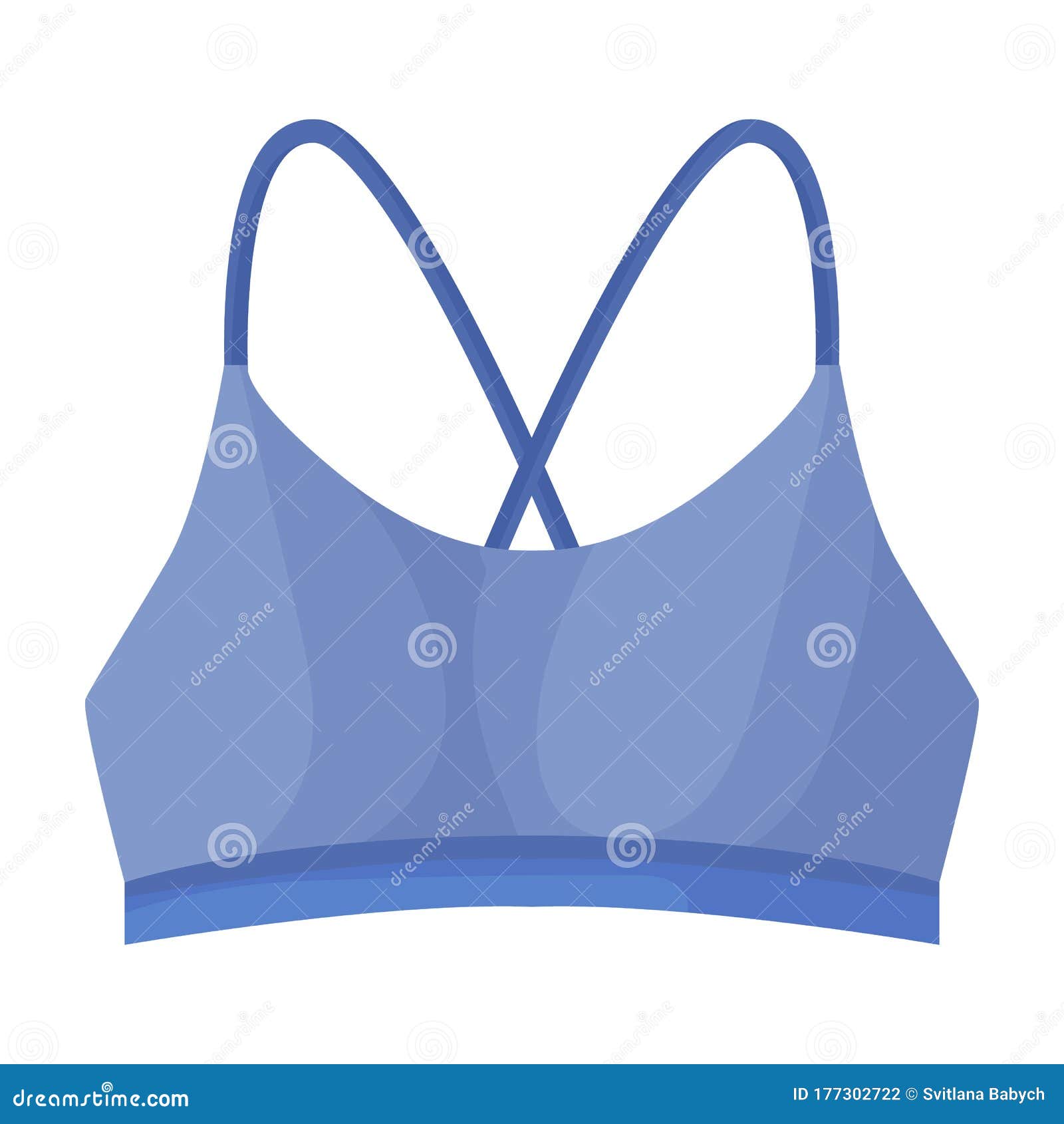 Bra Vector Iconcartoon Vector Icon Isolated On White Background Bra