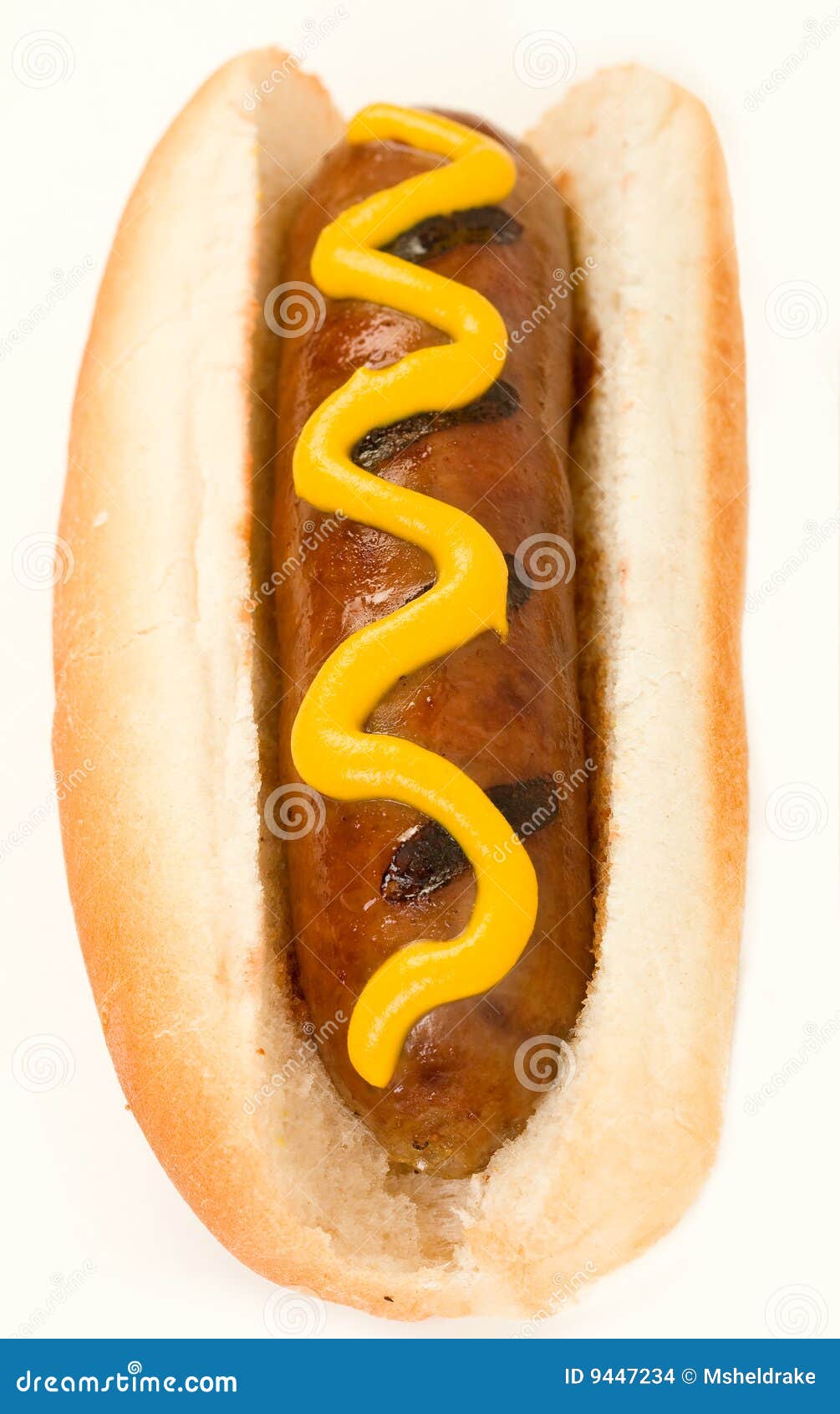 Braadworst stock foto. Image of worst, duits, hond, mosterd - 9447234