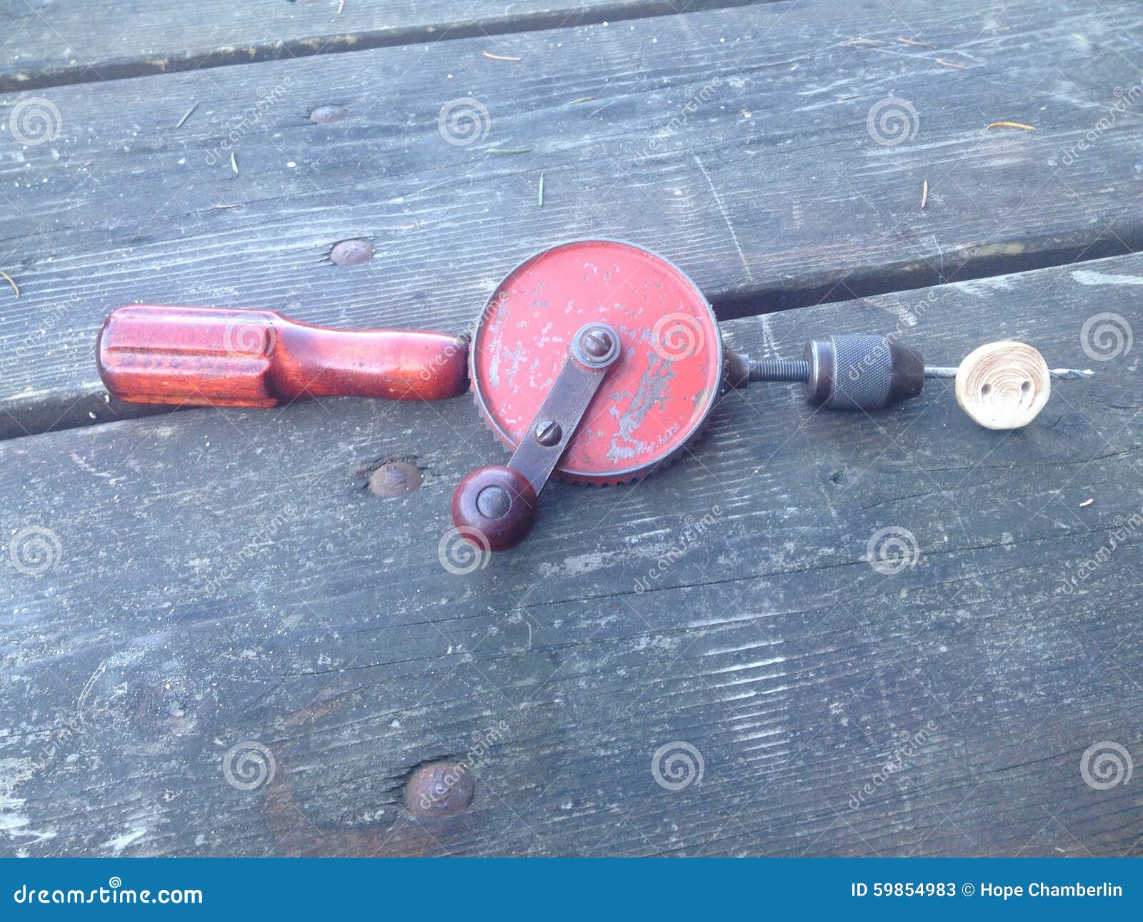 Brace and bit hand drill stock image. Image of hand, antique - 59854983