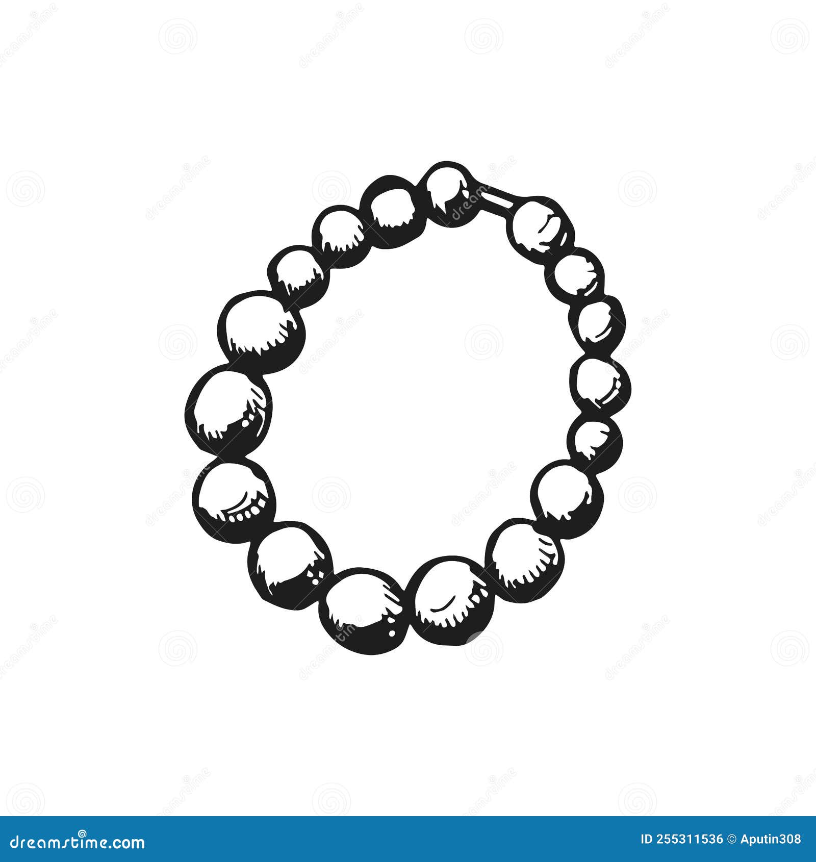 Bracelet Bijouterie Vector Hand Drawn Sketch Isolated Stock Vector ... Bracelet Bijouterie Vector Hand Drawn Sketch Isolated Stock Vector ...