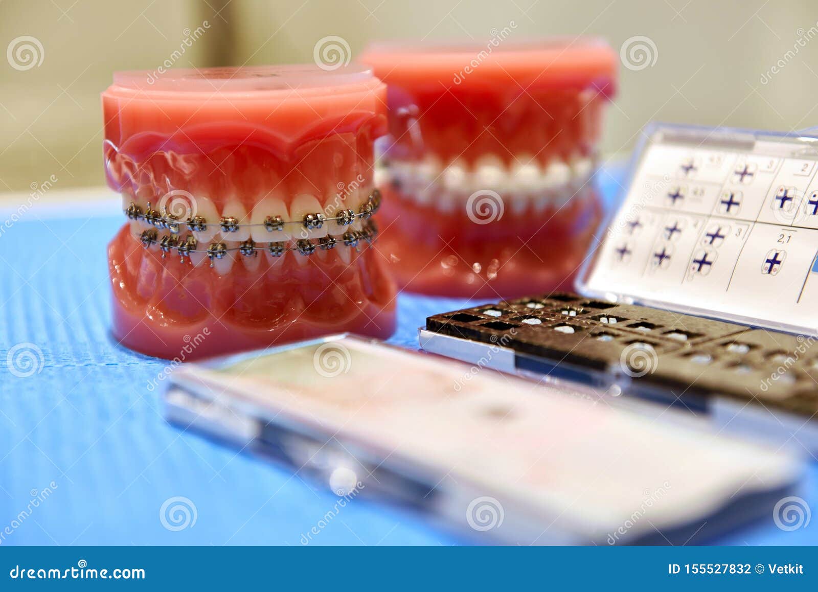 Braces and medical tools stock photo. Image of hygiene - 155527832
