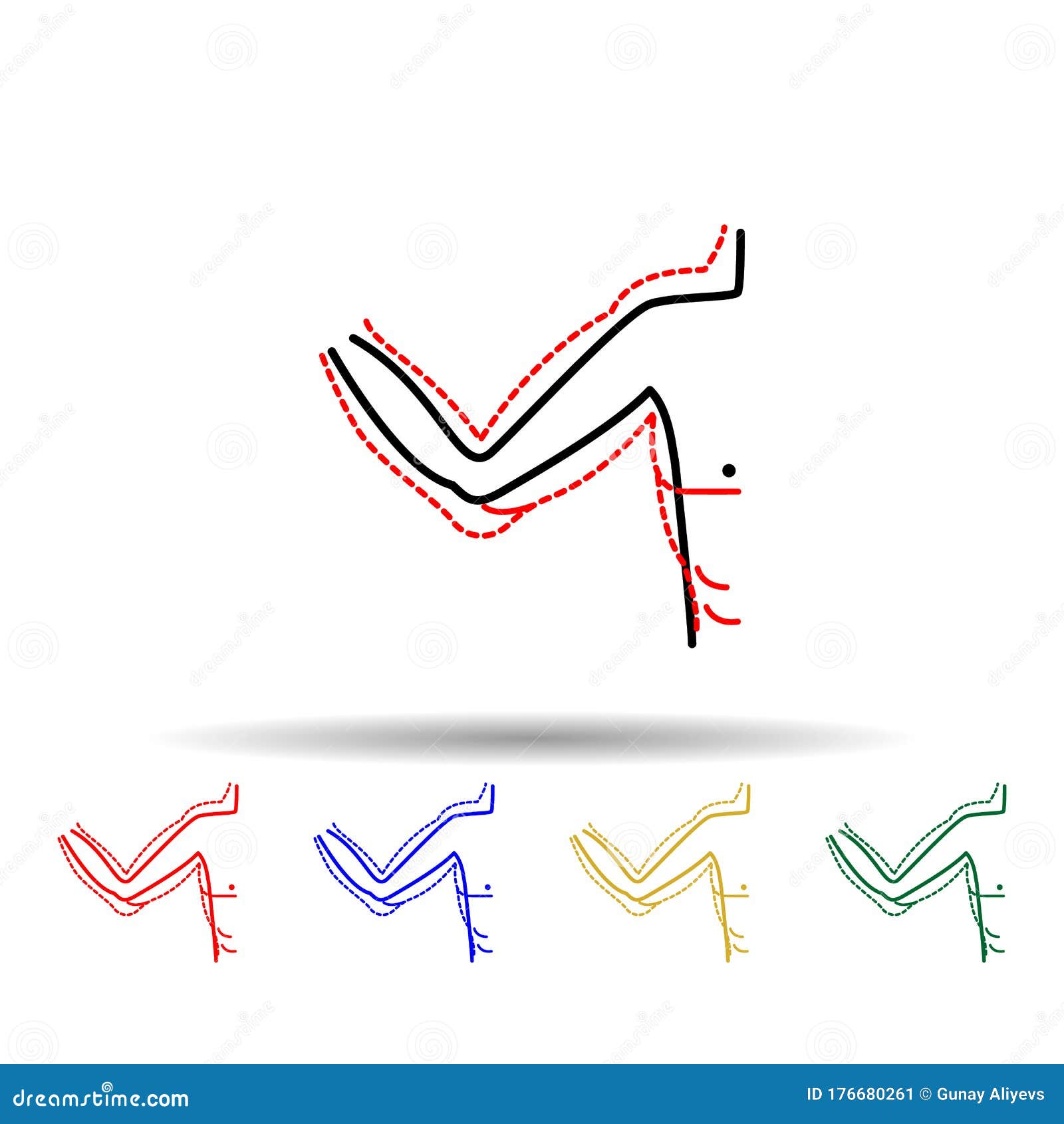 Brachioplasty, Arm, Man Multi Color Icon. Simple Thin Line, Outline ... Brachioplasty, Arm, Man Multi Color Icon. Simple Thin Line, Outline ...