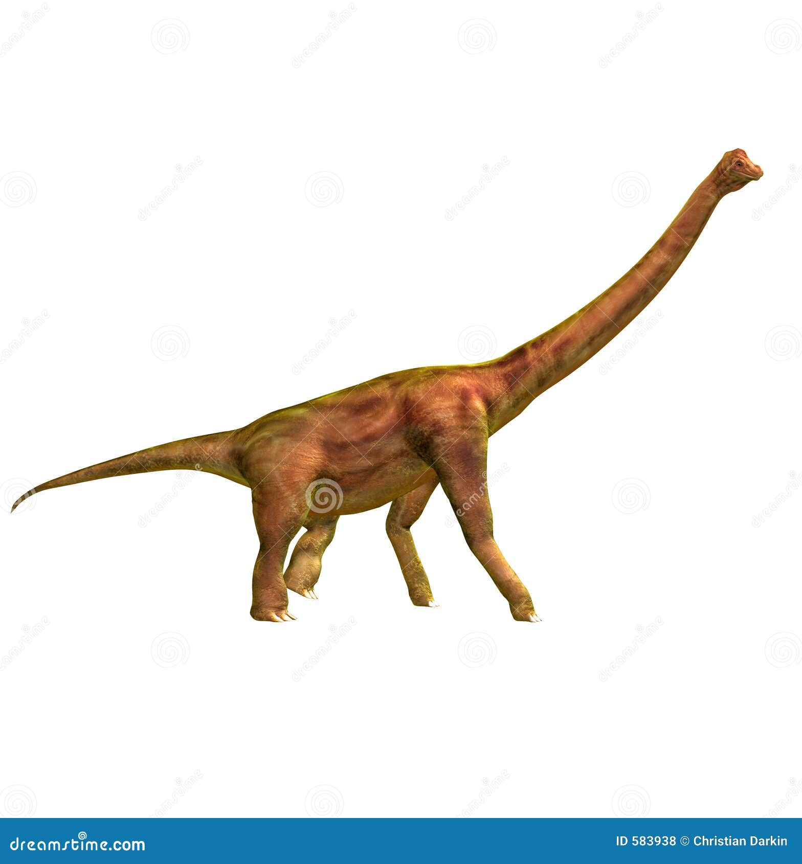 Brachiosaur stock illustration. Illustration of period - 583938