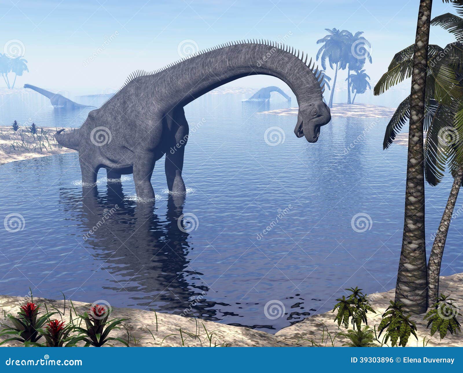 Brachiosaurus Dinosaur Royalty-Free Stock Photography | CartoonDealer ...