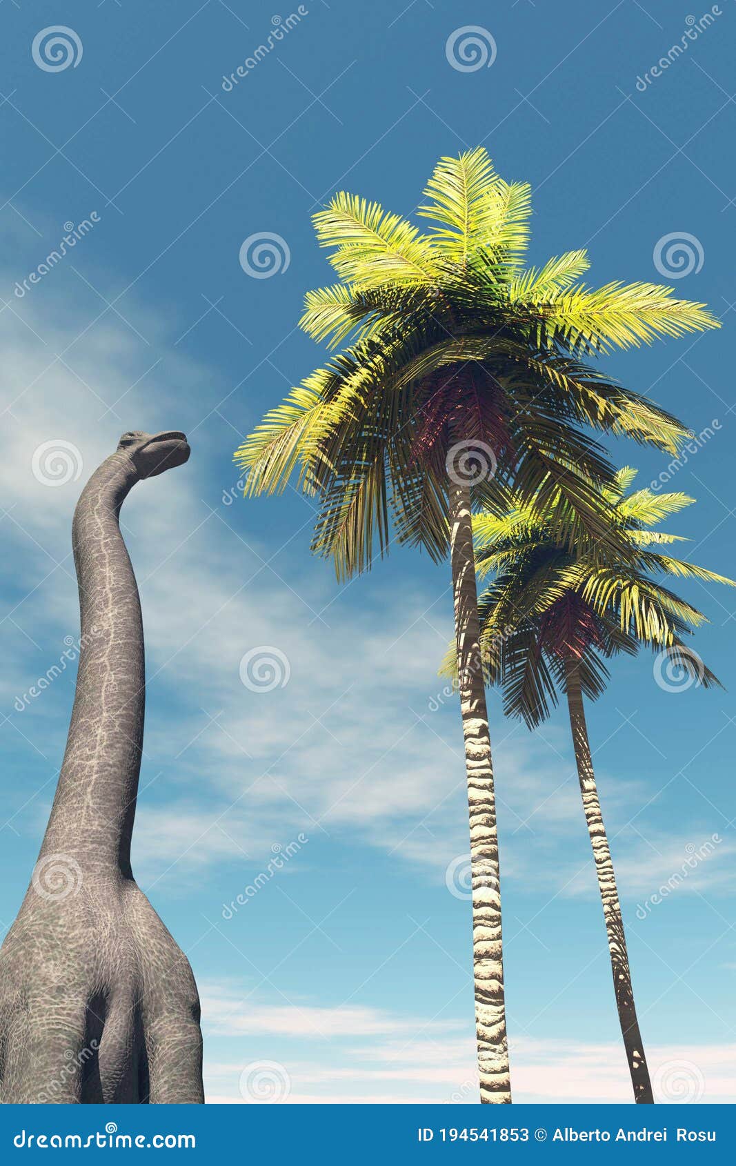 Brachiosaurus Valley Stock Photo | CartoonDealer.com #153923436