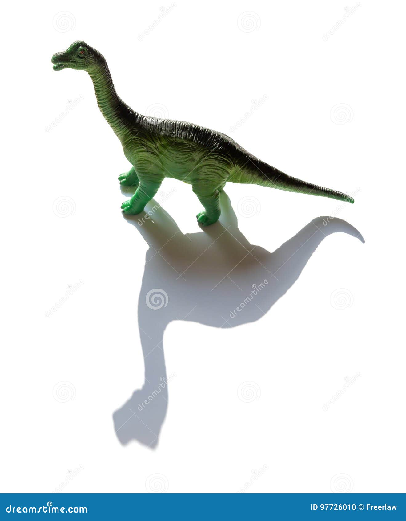 Brachiosaurus Toy with Shadow Stock Photo - Image of dinosaur ...