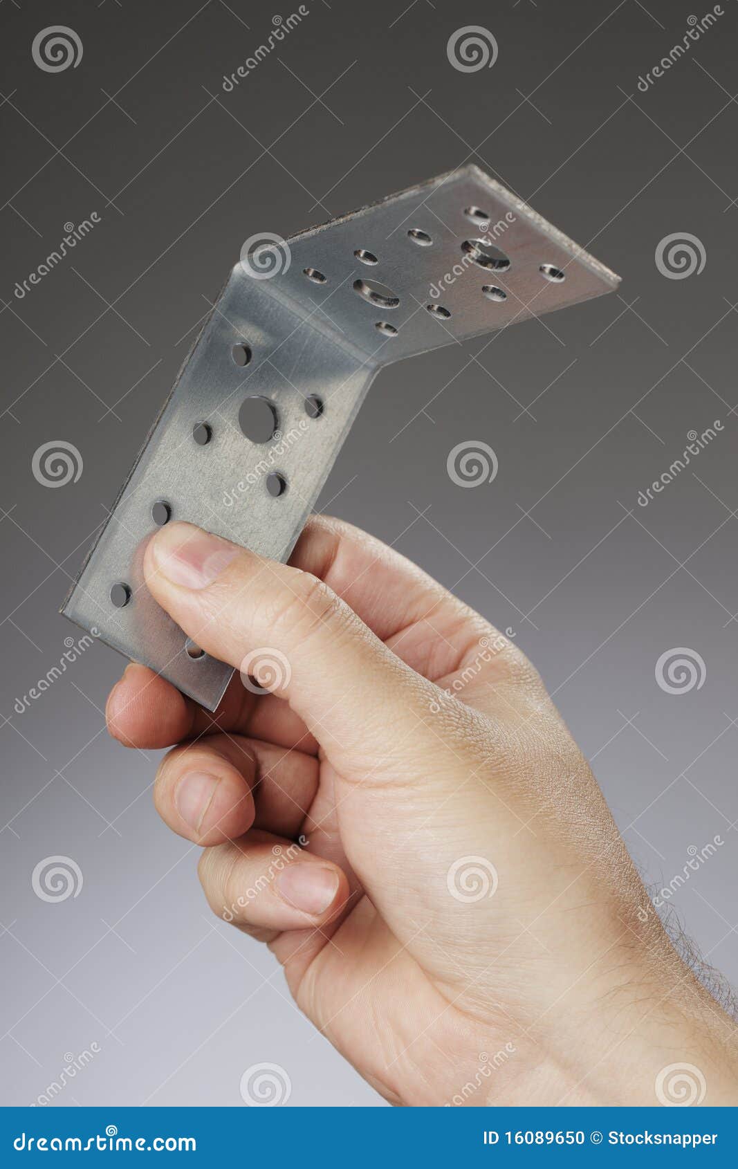 Bracket stock photo. Image of holes, object, angle, holding - 16089650