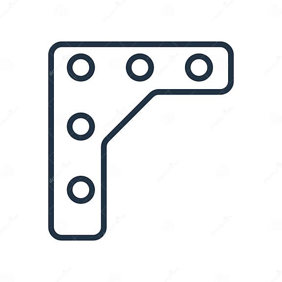 Bracket Icon Vector Isolated on White Background, Bracket Sign Stock ...