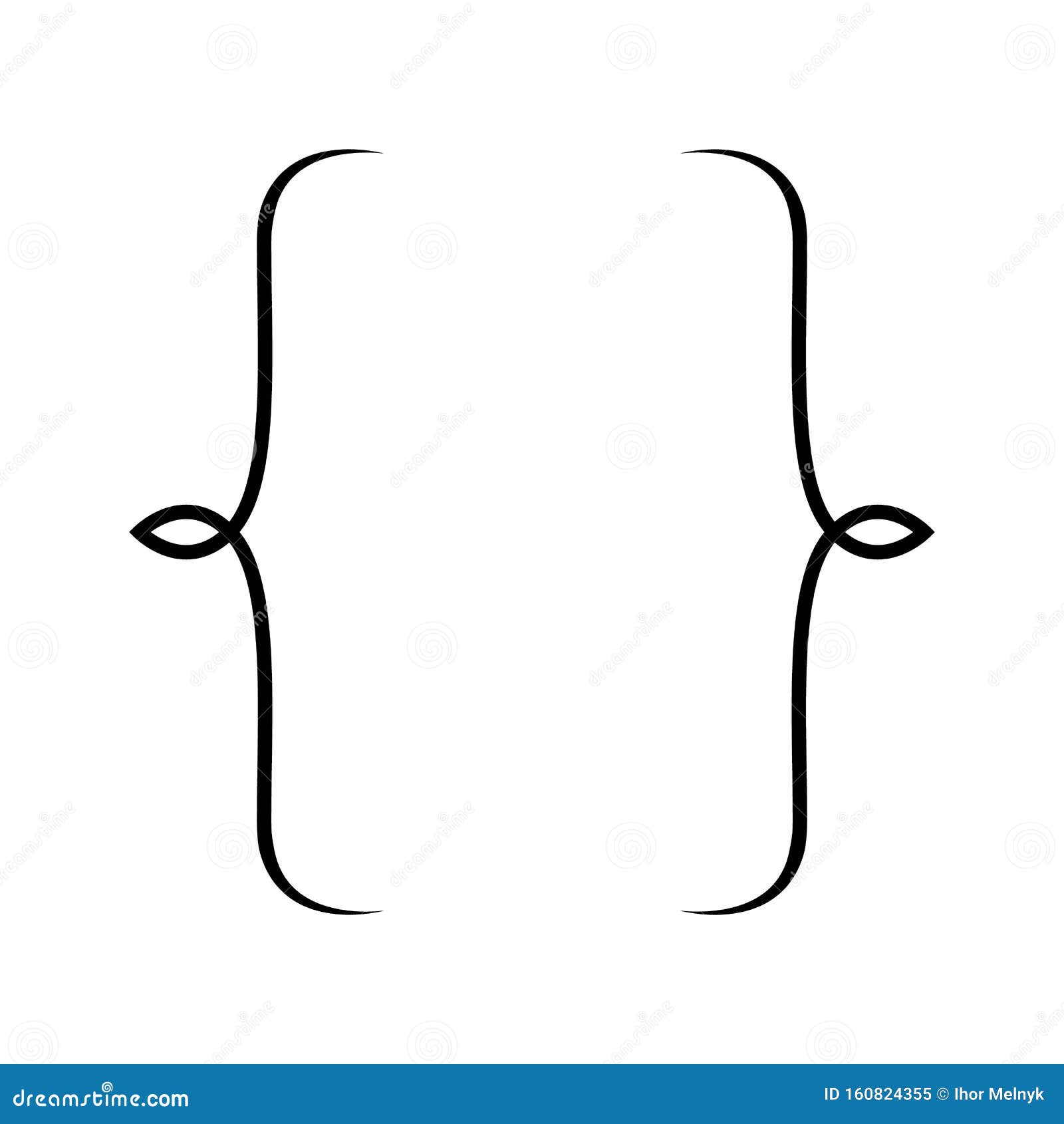 Bracket icon. Web stock vector. Illustration of mark - 160824355