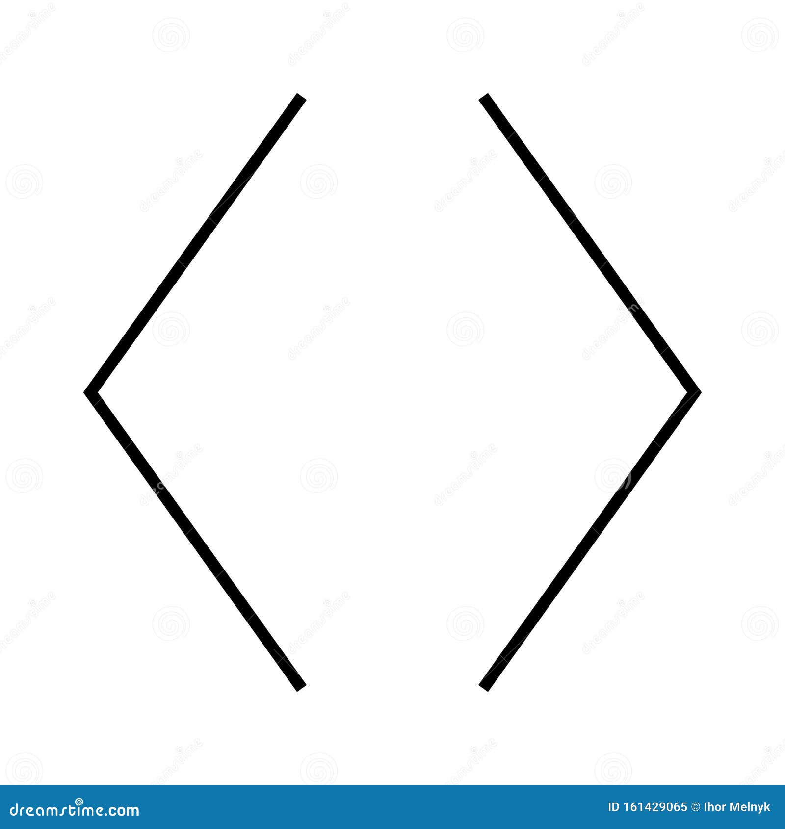 Bracket Shape Outline