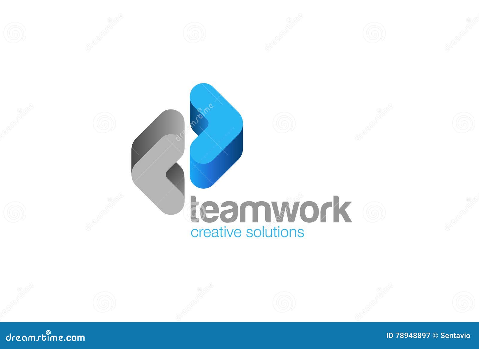 Brackets Logo Abstract Teamwork Business Design Stock Vector ...
