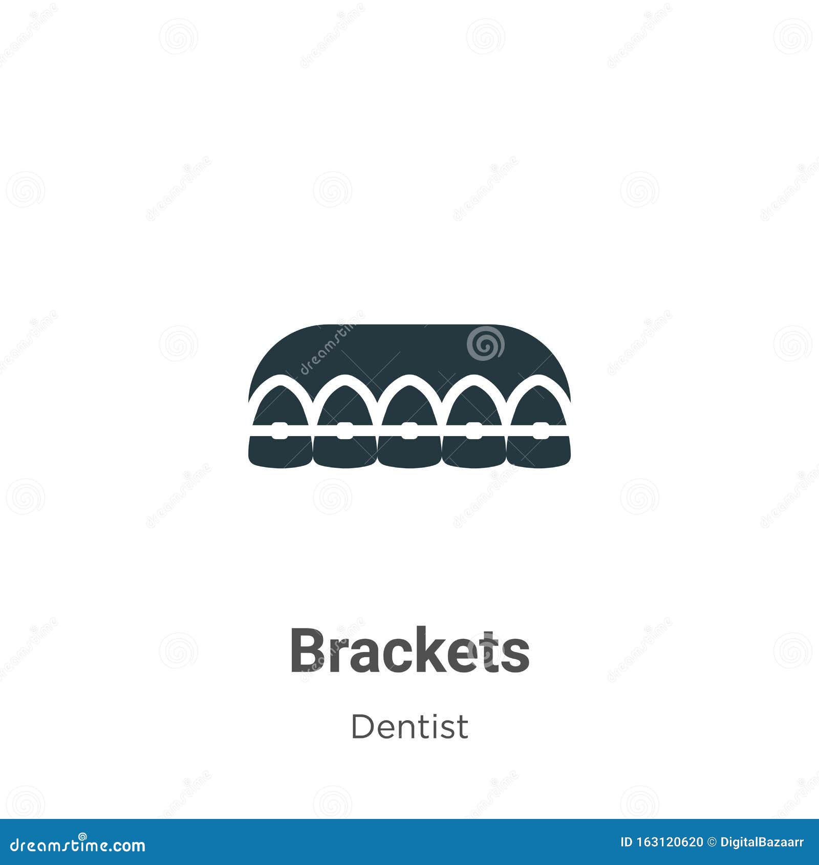 Brackets Vector Icon Isolated On Transparent Background, Bracket ...