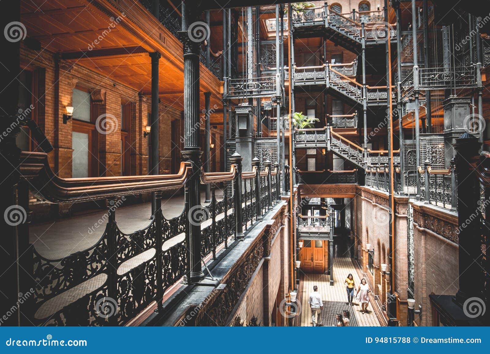 Bradbury Building editorial stock photo. Image of bladerunner - 94815788