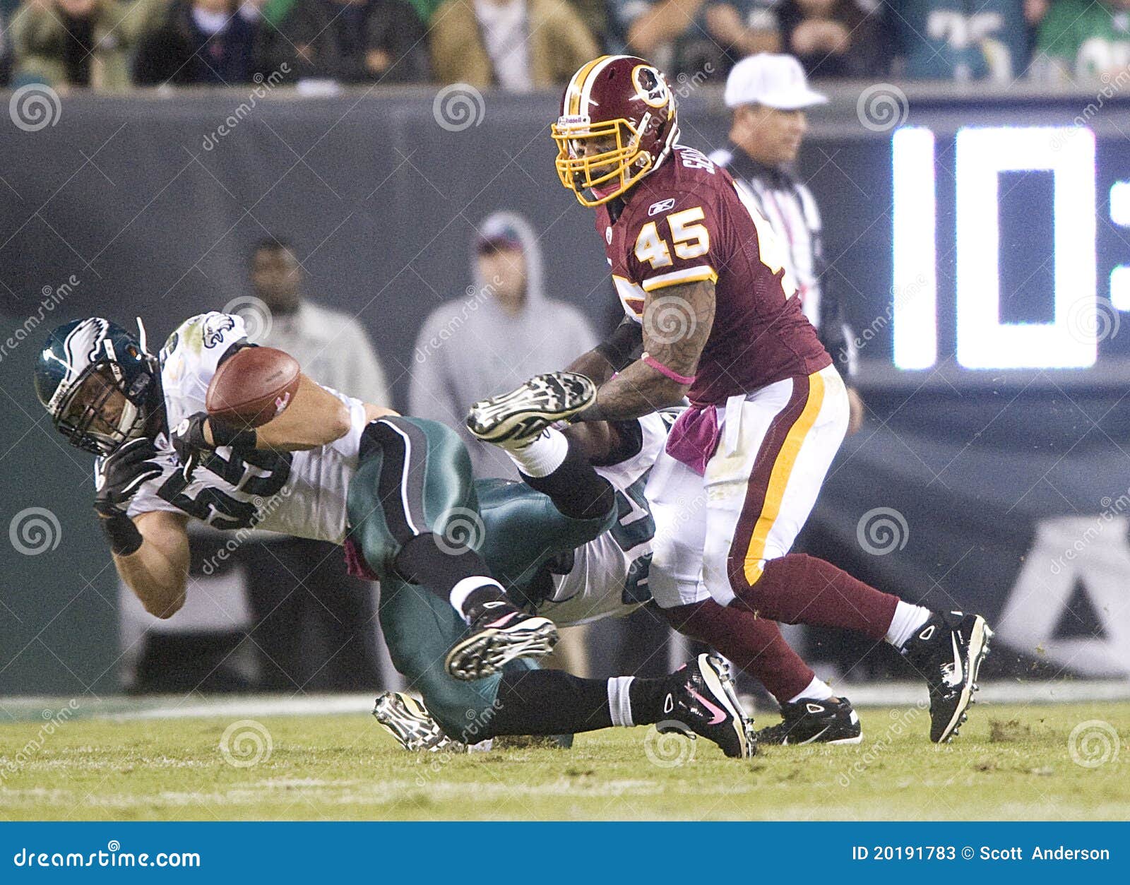 Bradley editorial stock photo. Image of fullback, redskins - 20191783