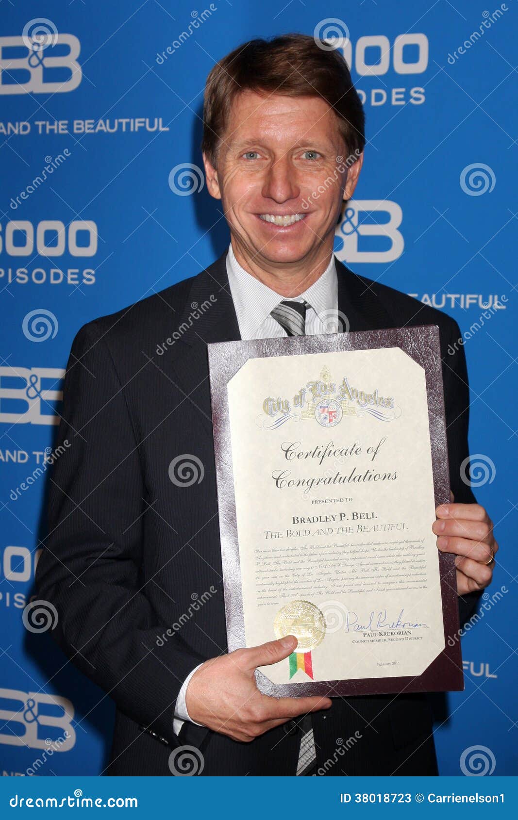 Bradley Bell editorial stock photo. Image of television - 38018723