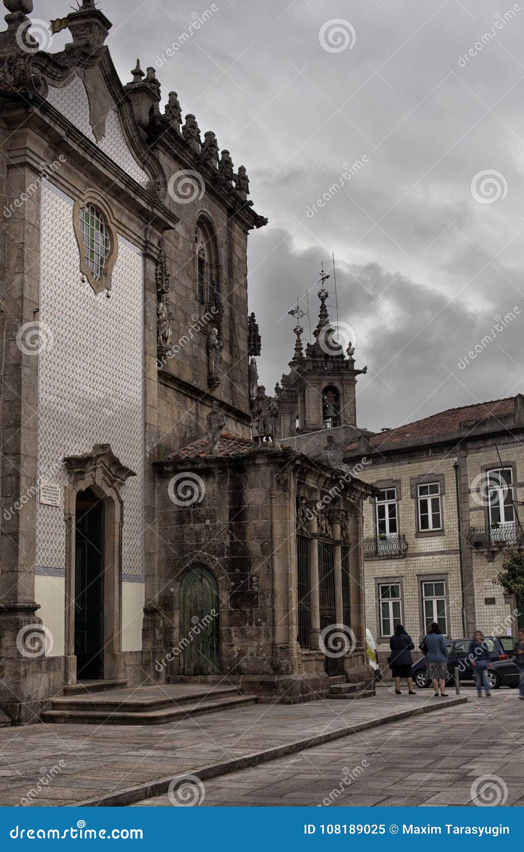 Braga, Centro Storico Portugal Immagine Editoriale - Immagine di ...