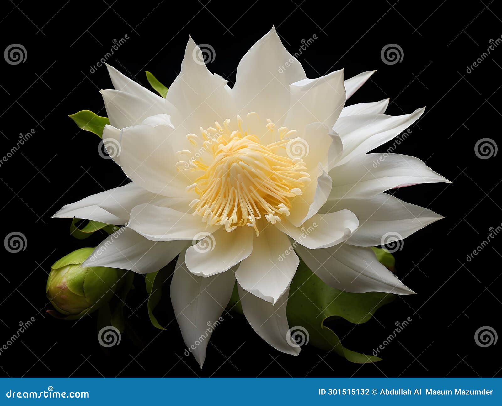 Brahma Flower in Studio Background, Single Brahma Flower, Beautiful ...