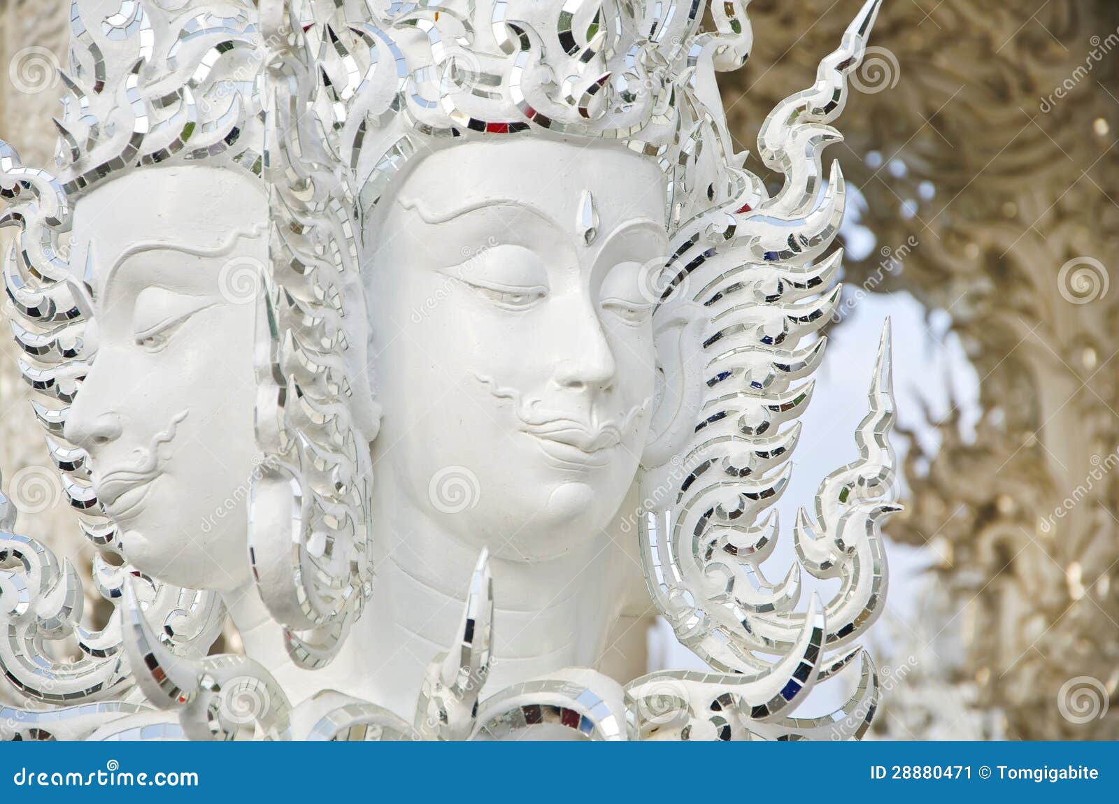 Brahma Statue In The Public Forest Temple. Brahma Is A Creator God In ...