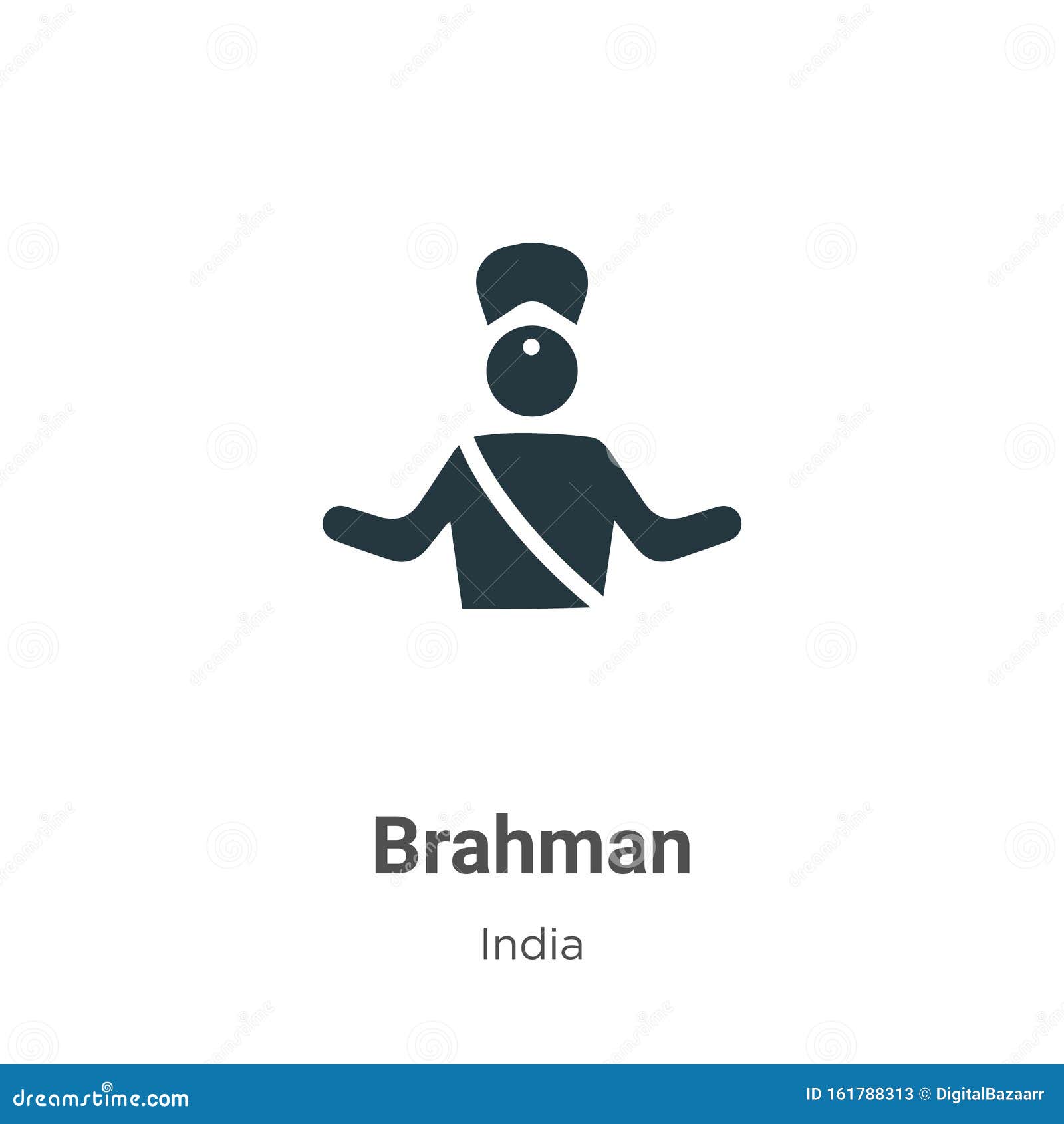 Brahman Vector Icon on White Background. Flat Vector Brahman Icon ...