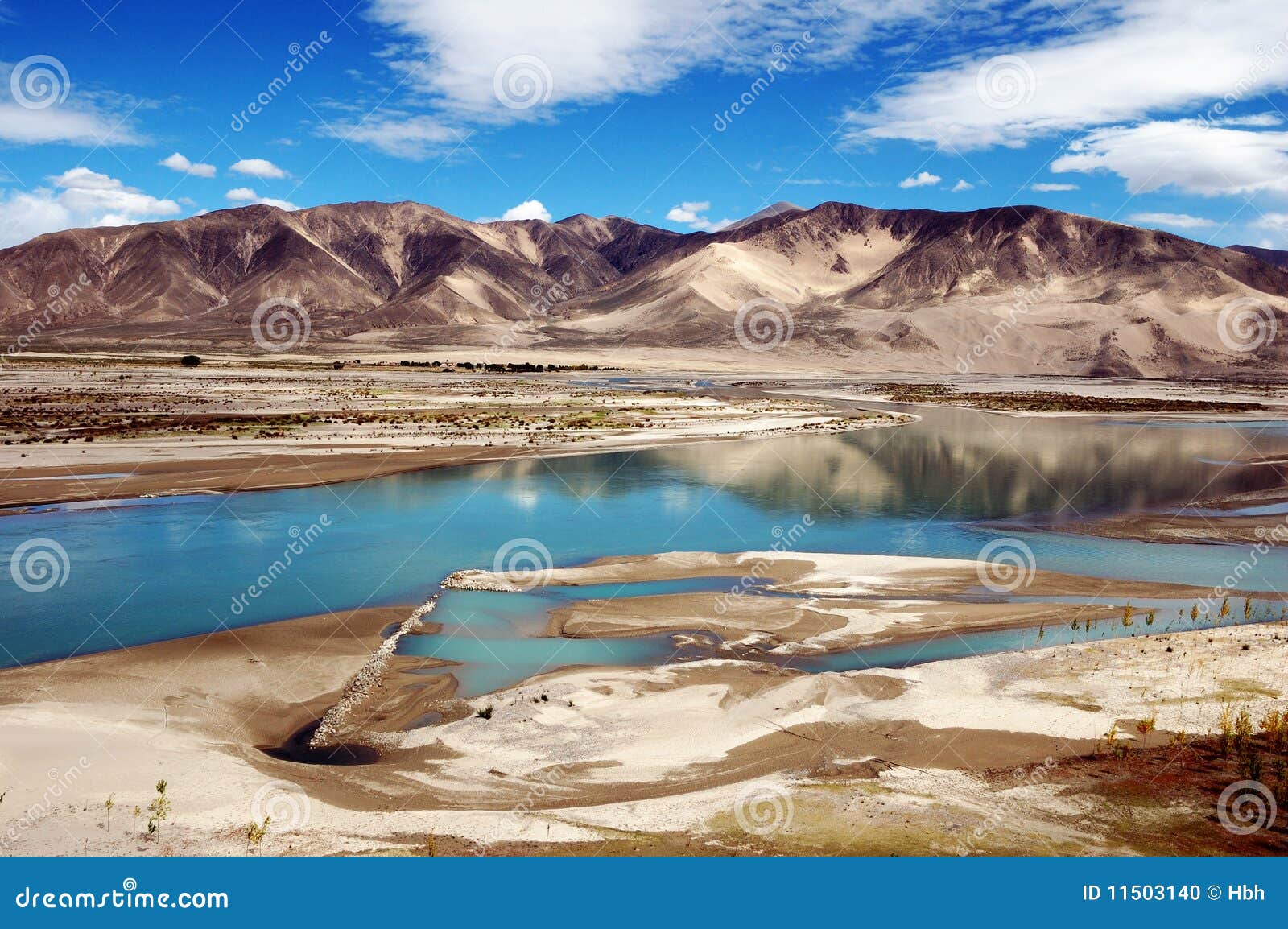 Brahmaputra River stock photo. Image of china, moutain - 11503140