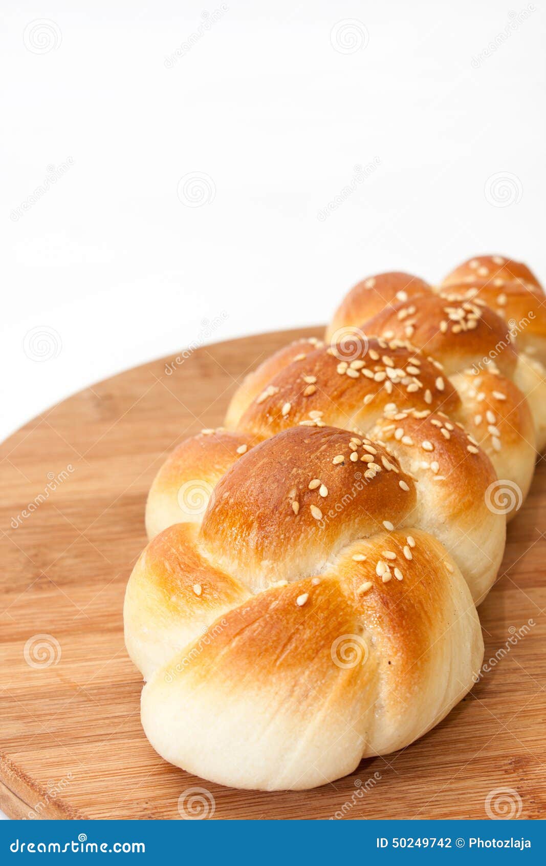 Braid from the Bakery on a Kitchen Wooden Board Stock Photo - Image of ...