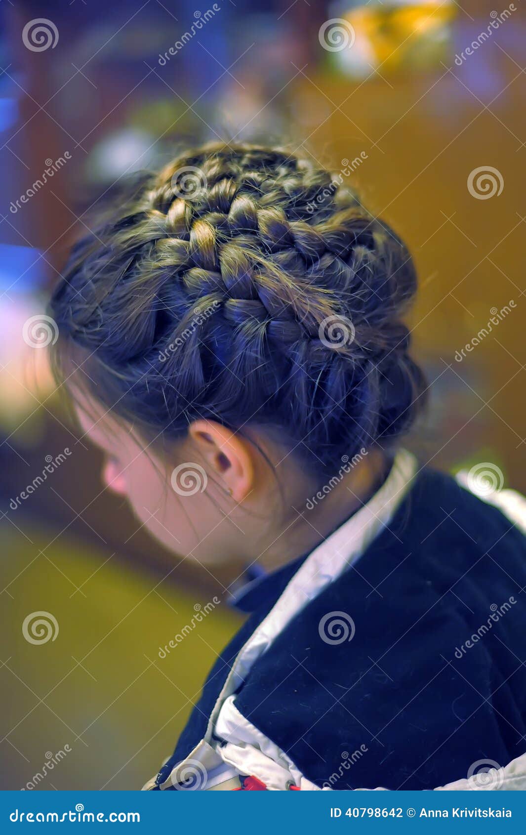 Braid braided circle stock photo. Image of cool, brunette - 40798642