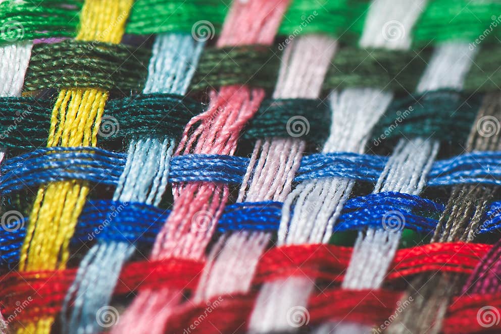 Braid of Colored Sewing Threads Stock Photo - Image of colored, braid ...