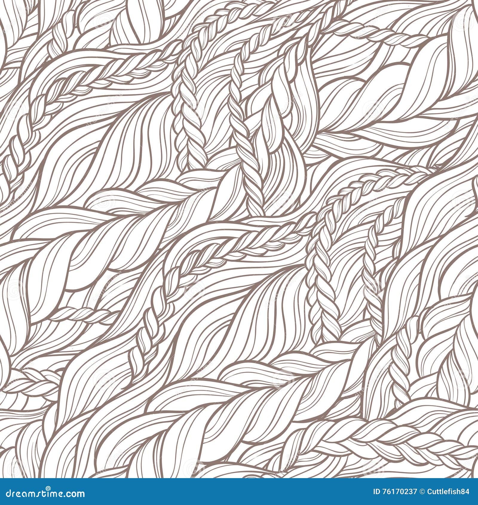 Braid hair pattern stock vector. Illustration of background - 76170237