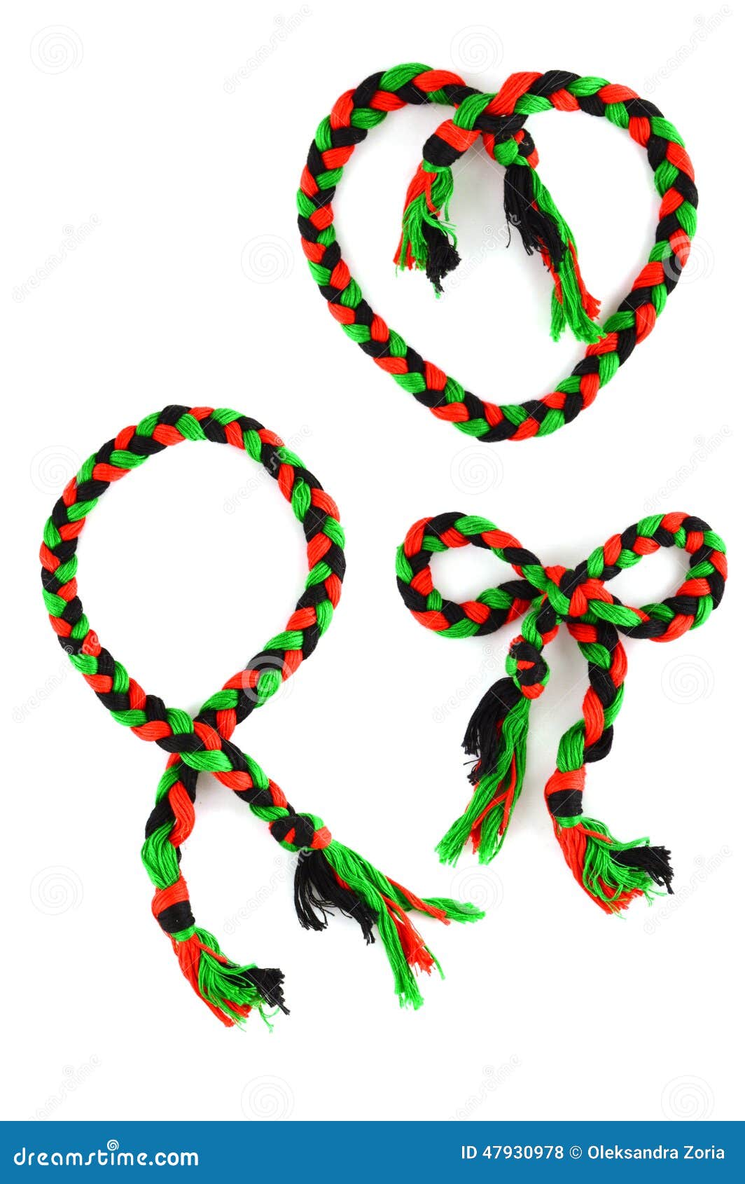 Braid of Threadbraid of Threads Stock Photo - Image of loop, hemp: 47930978