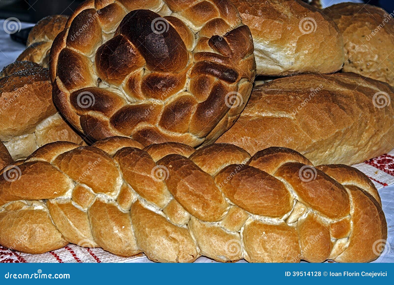 Braided bread stock photo. Image of eating, breakfast - 39514128
