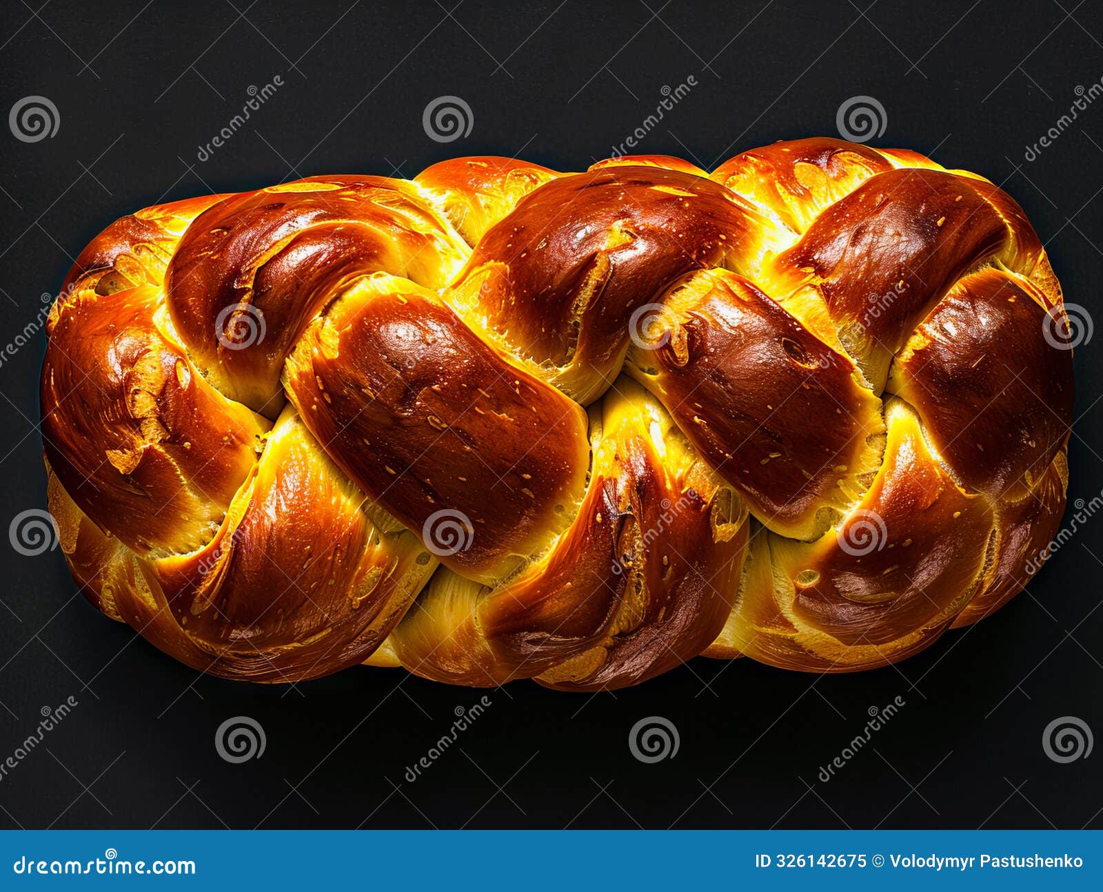 A braided loaf of bread stock image. Image of baked - 326142675
