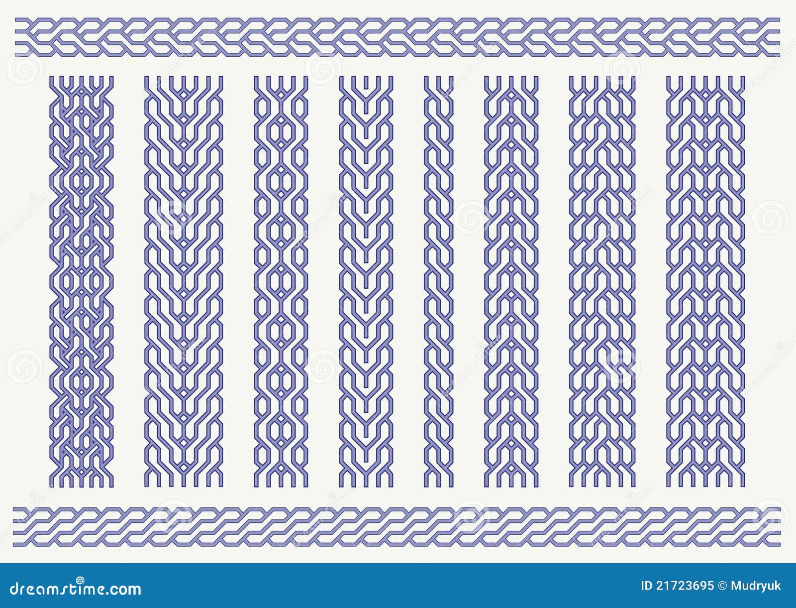 Braided patterns_set stock vector. Illustration of decor - 21723695