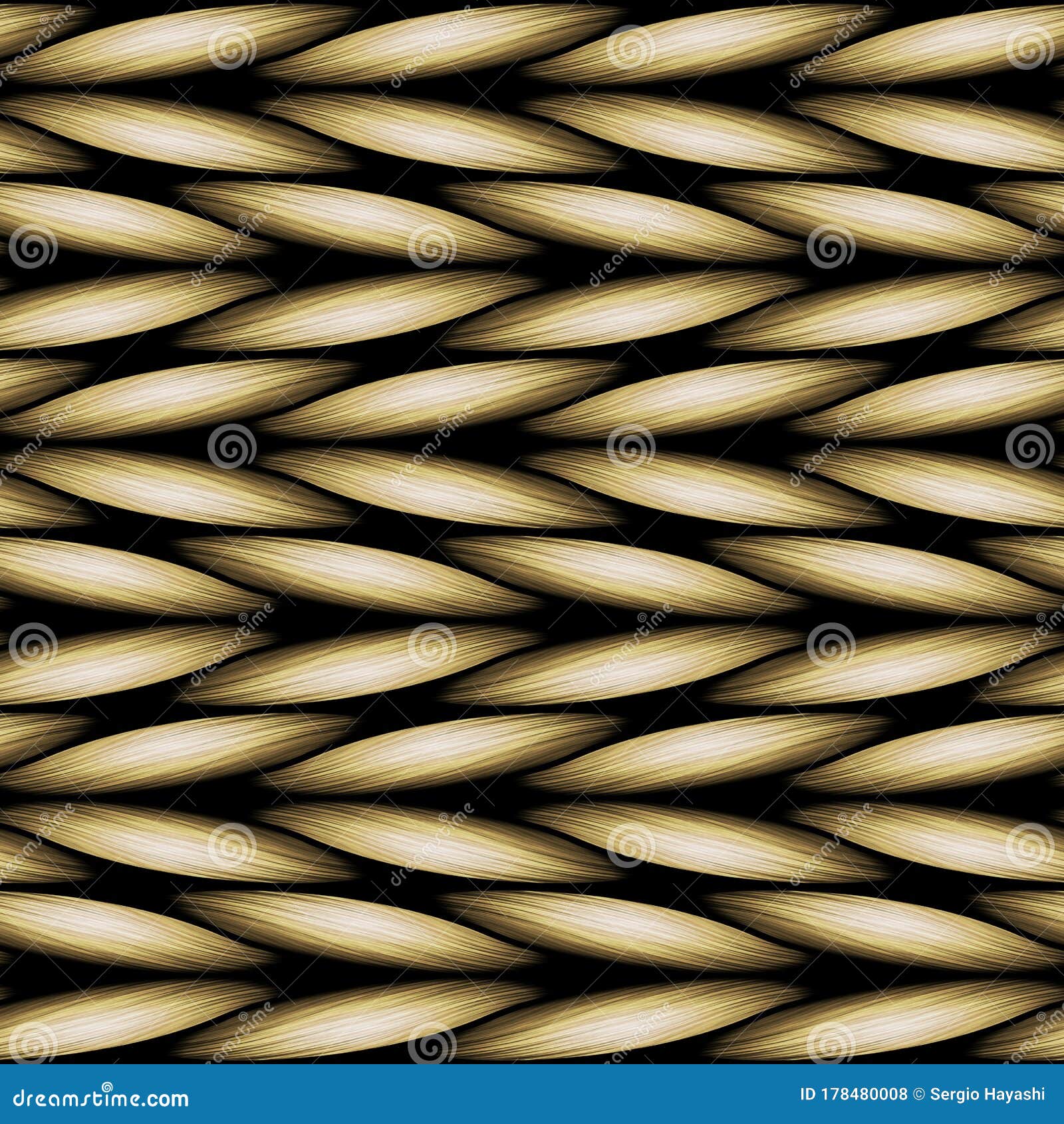 Braided Rope Lines Seamless Pattern Stock Illustration - Illustration ...