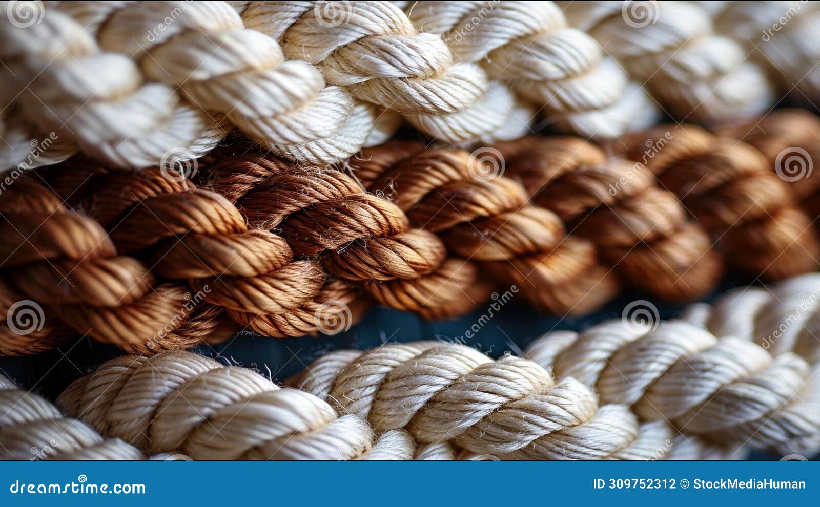 Braided Rope Multi Colored Braids Teamwork Unity Diversity Stock ...