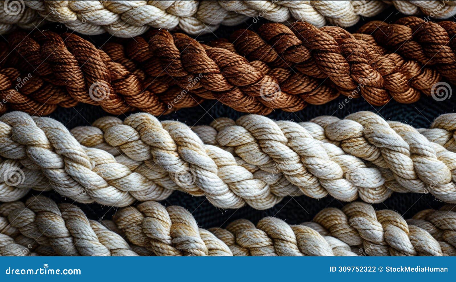 Braided Rope Multi Colored Braids Teamwork Unity Diversity Stock ...