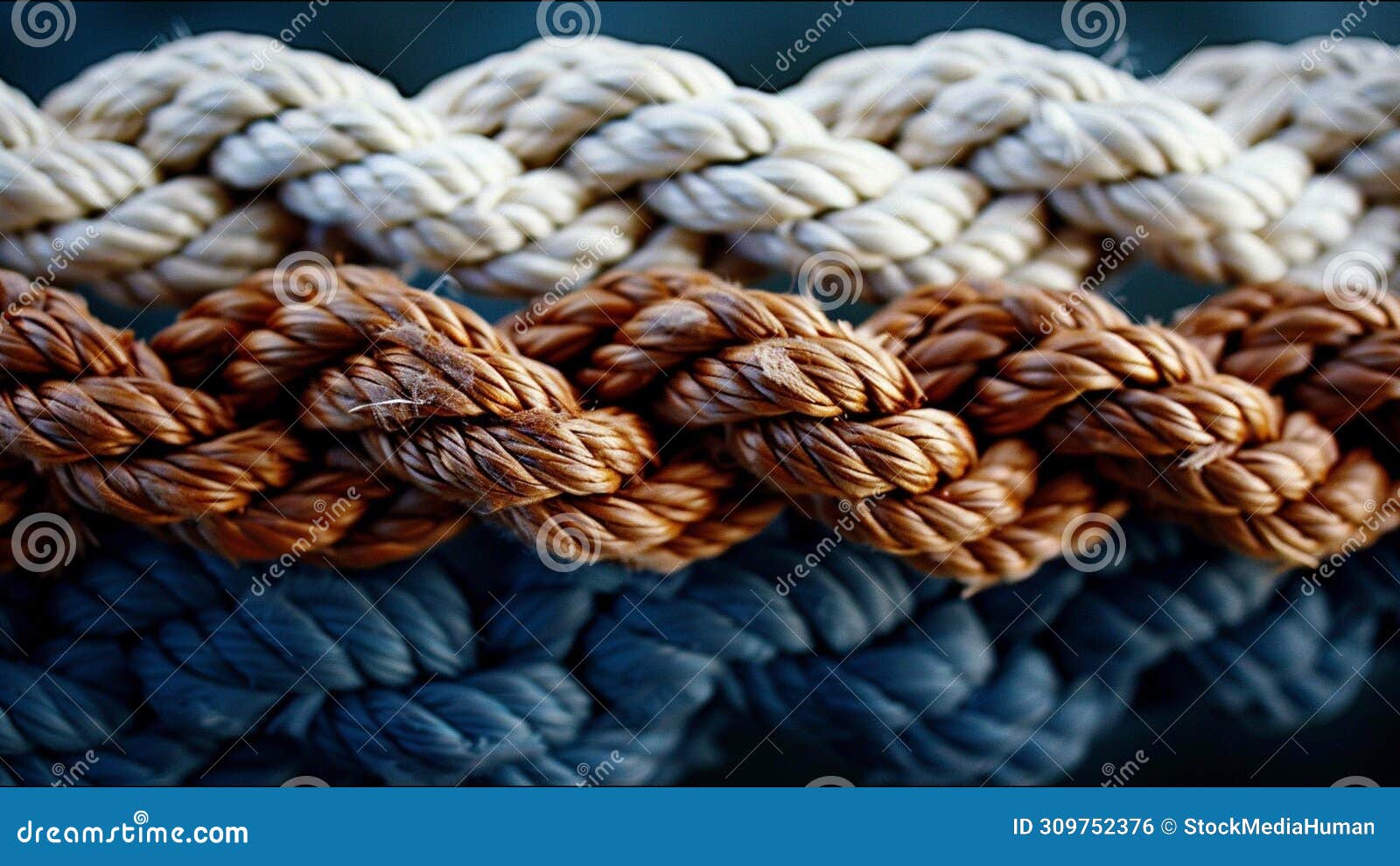 Braided Rope Multi Colored Braids Teamwork Unity Diversity Stock ...