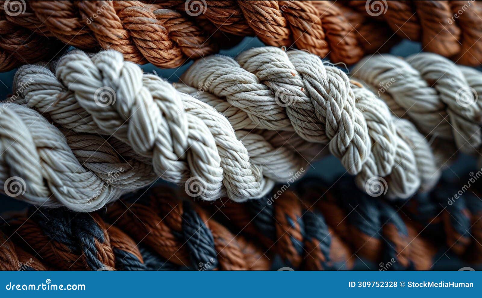 Braided Rope Multi Colored Braids Teamwork Unity Diversity Stock ...