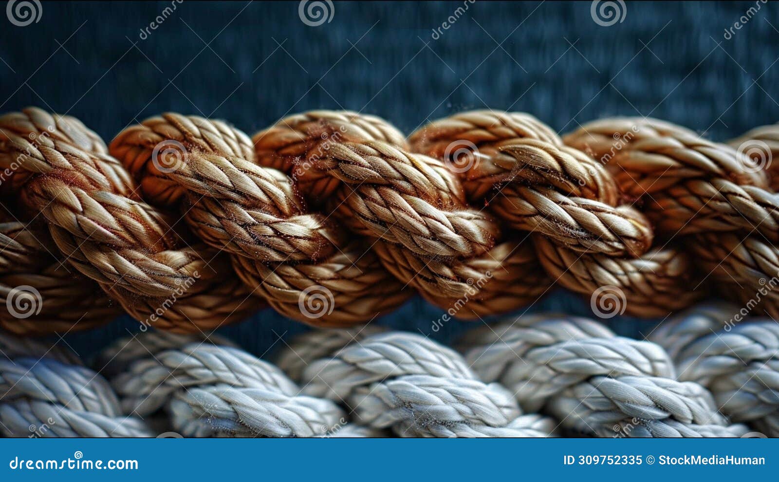 Braided Rope Multi Colored Braids Teamwork Unity Diversity Stock ...