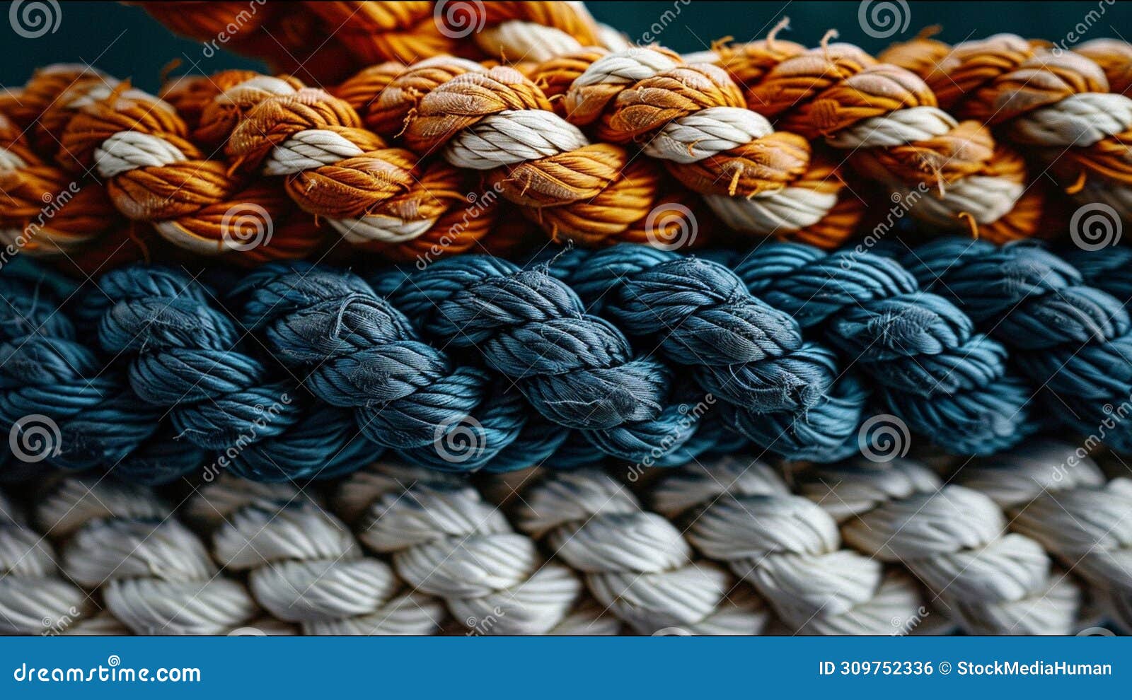 Braided Rope Multi Colored Braids Teamwork Unity Diversity Stock ...