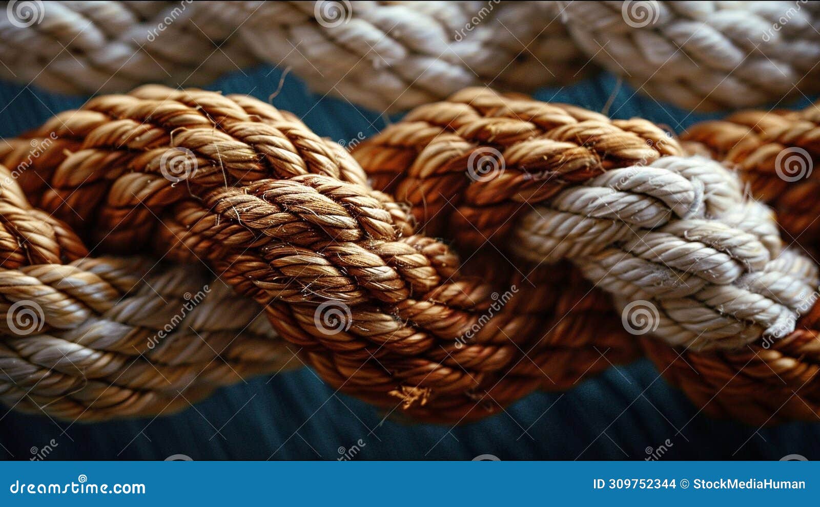 Braided Rope Multi Colored Braids Teamwork Unity Diversity Stock ...