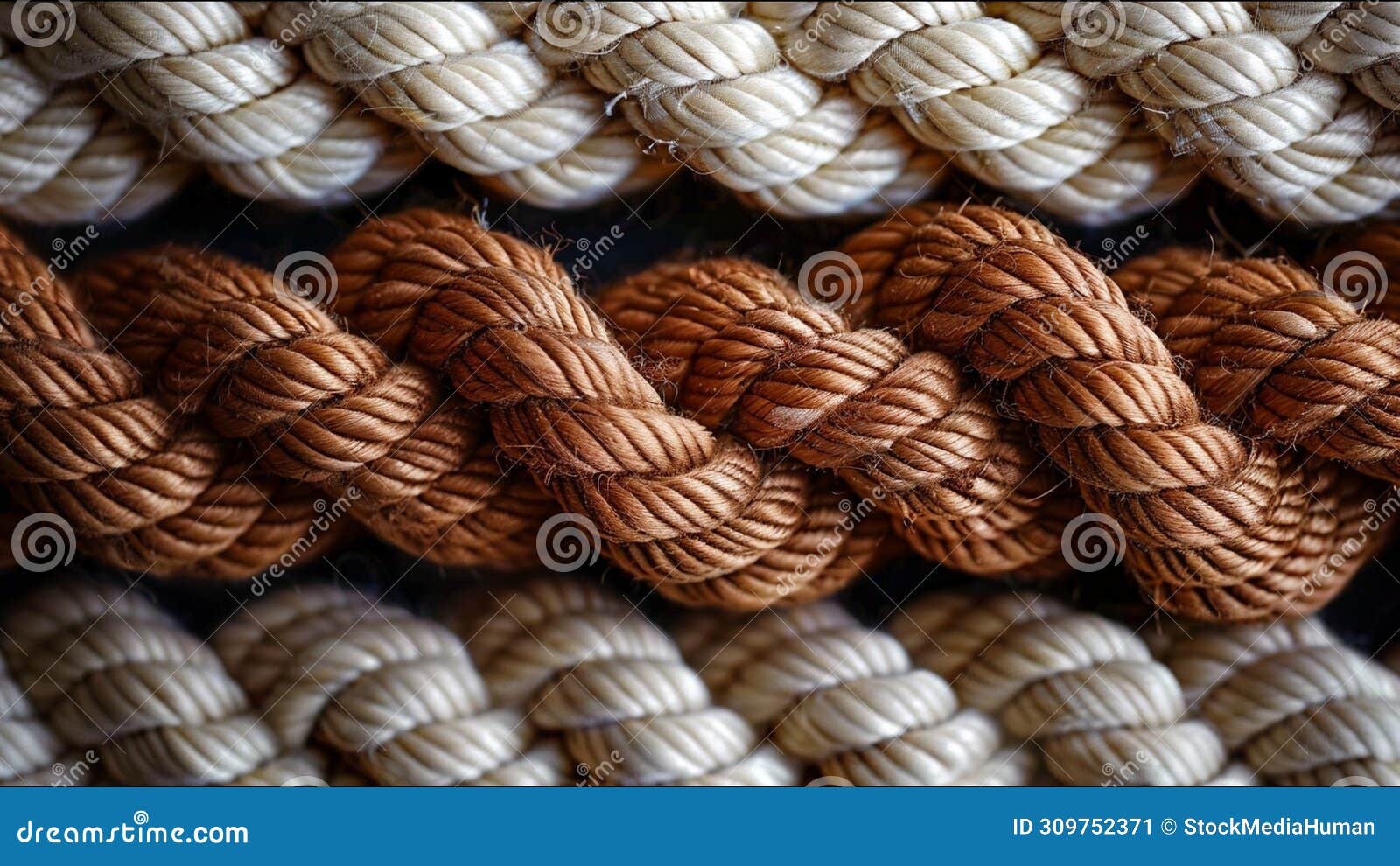 Braided Rope Multi Colored Braids Teamwork Unity Diversity Stock ...