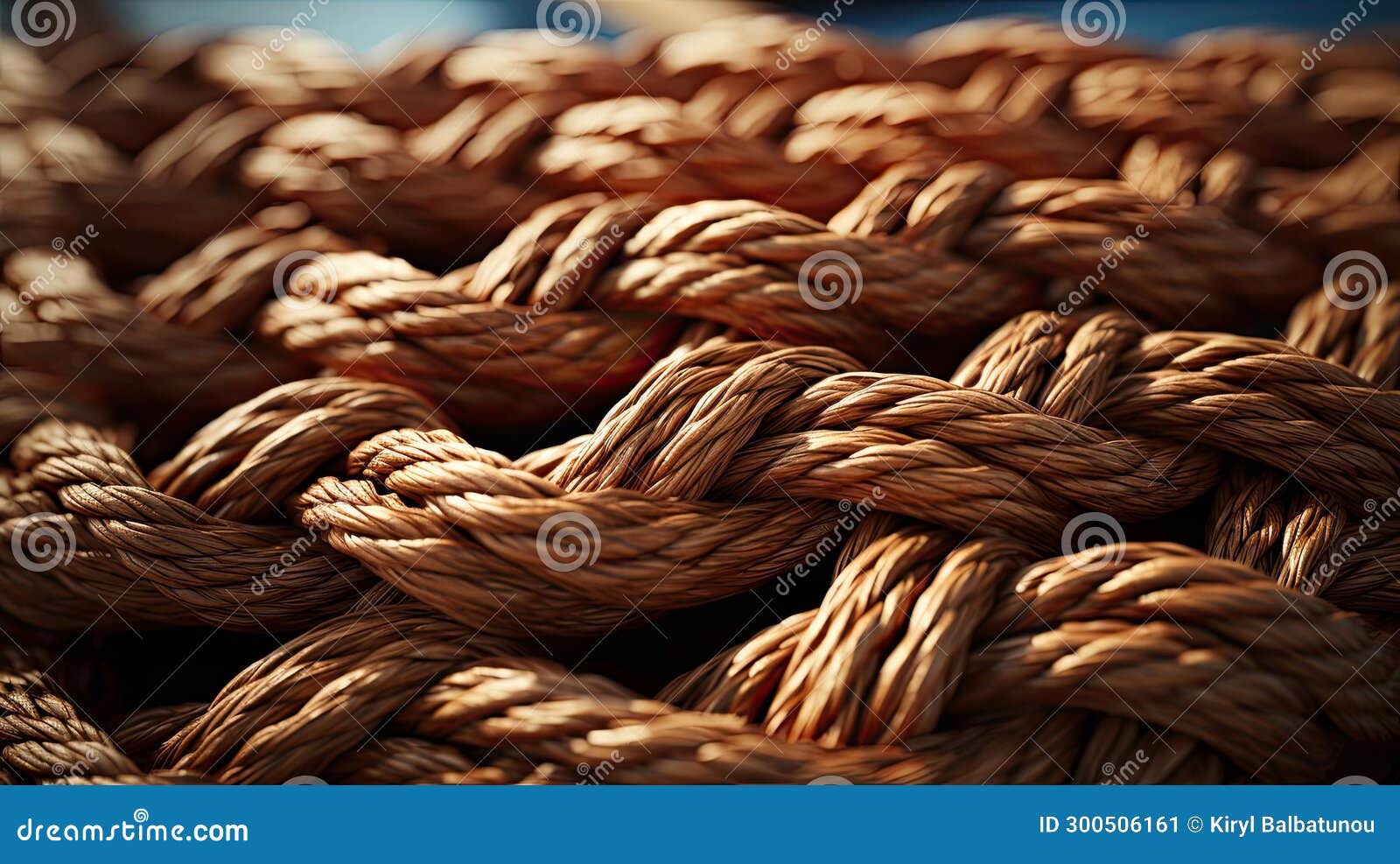 Braided Rope Thick Strong Ship Rope Stock Illustration - Illustration ...