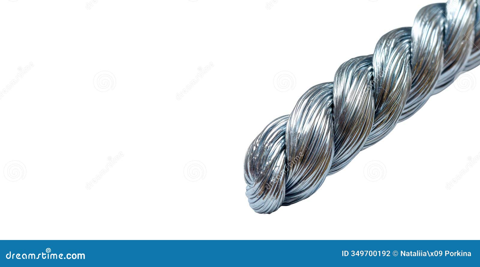 Braided Steel Cable Isolated on Transparent Background Stock Photo ...