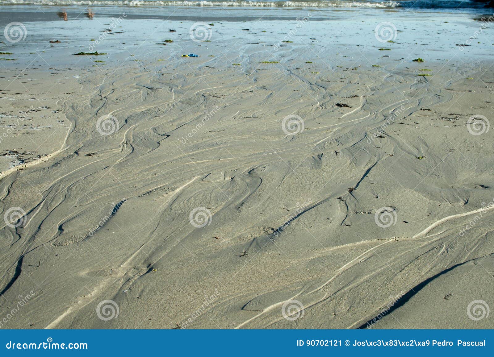 Braided Stream in the Beach. Stock Image - Image of stream, flow: 90702121