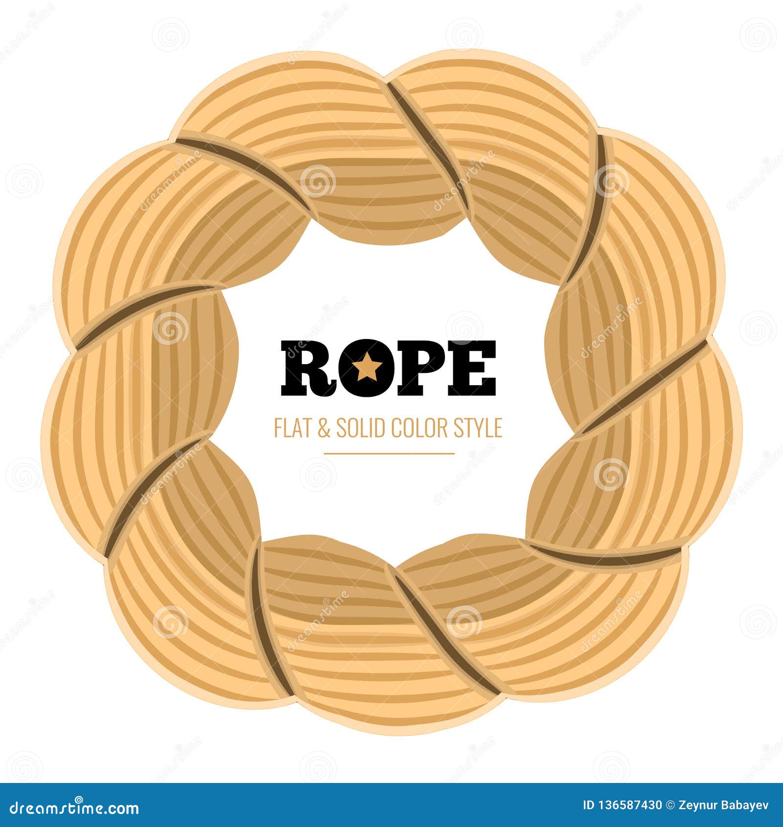 Braided Rope Vector
