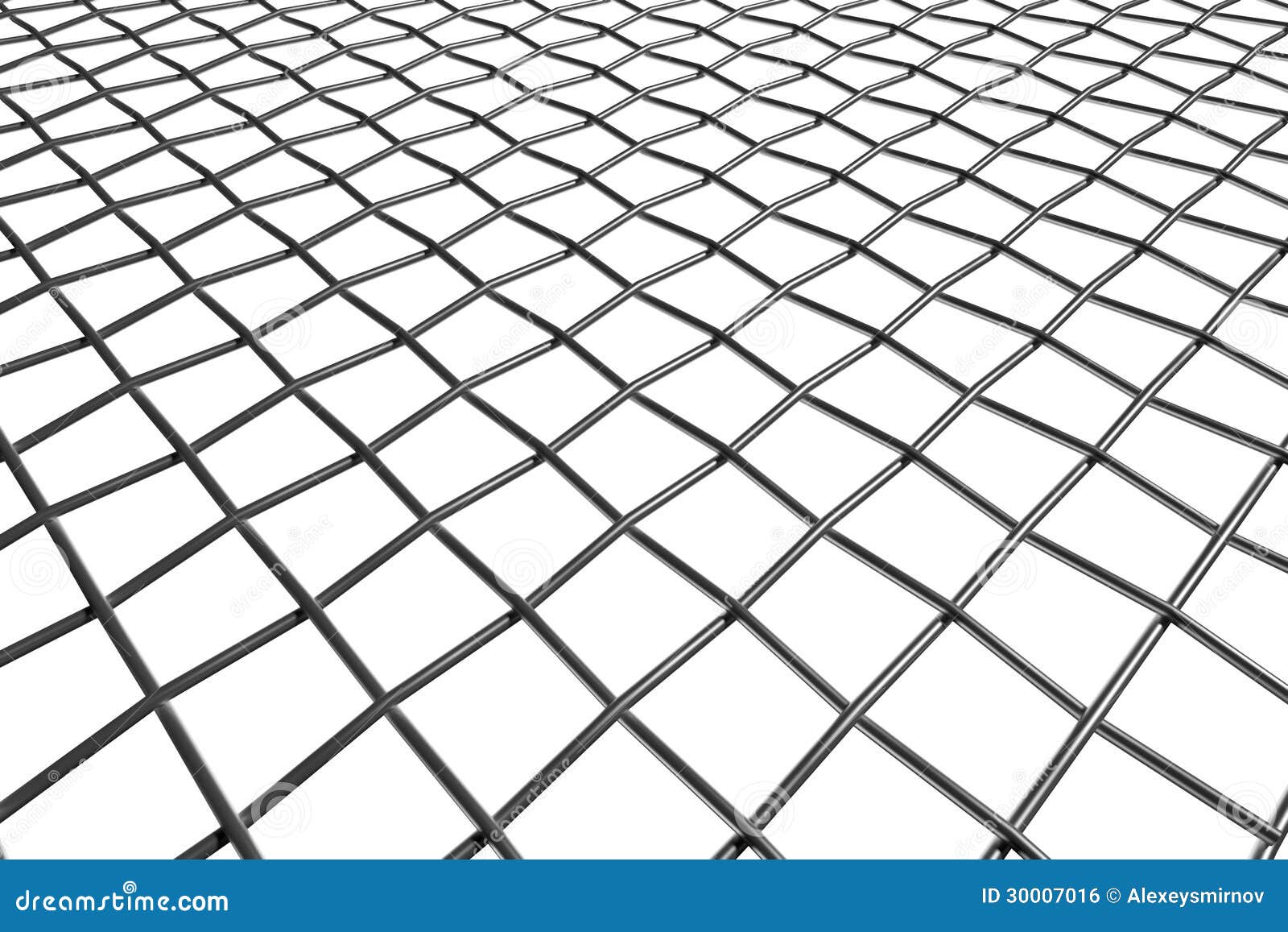 Braided Wire Steel Net in Perspective View Stock Illustration ...
