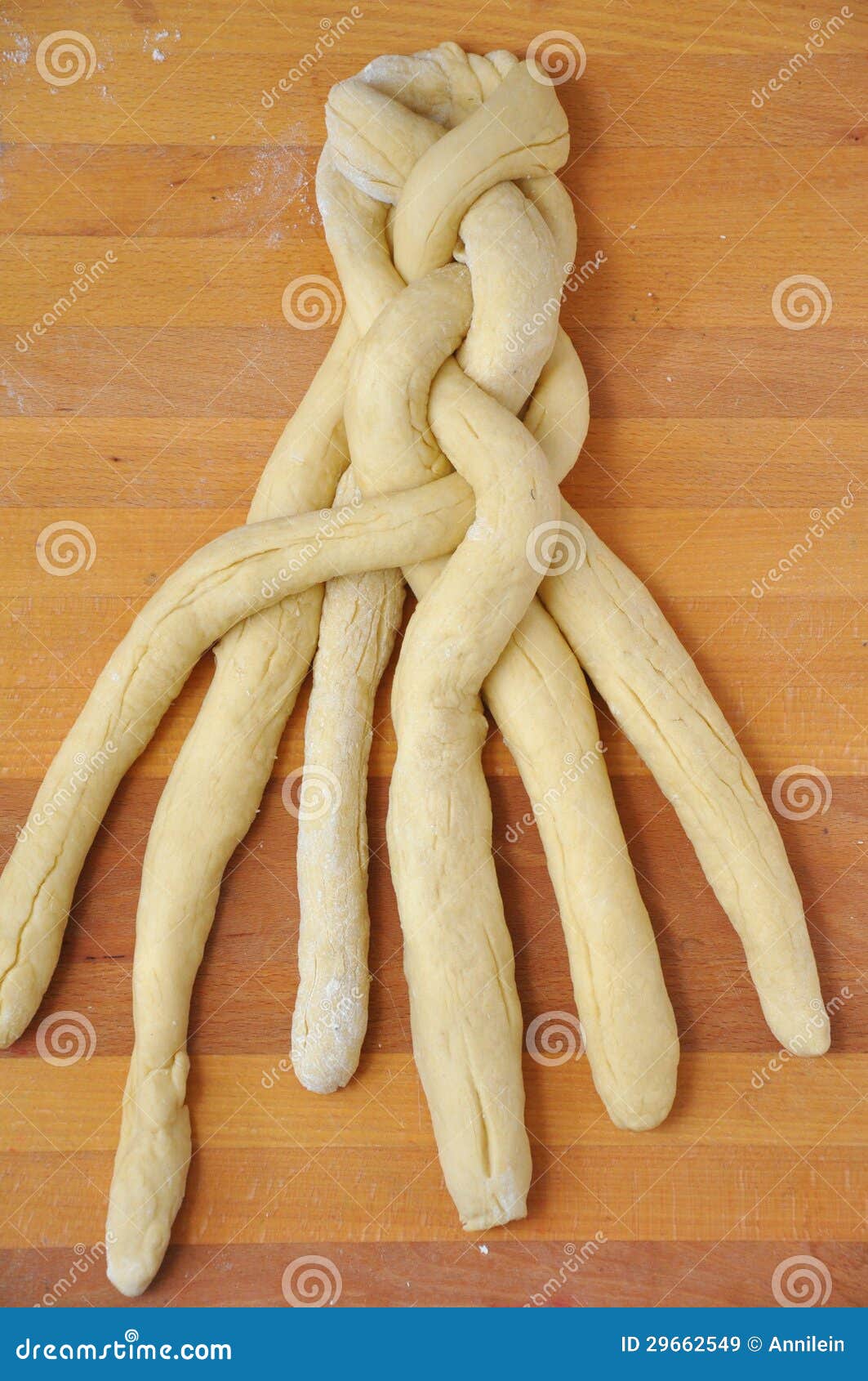 Braiding a challah bread stock image. Image of cookie - 29662549