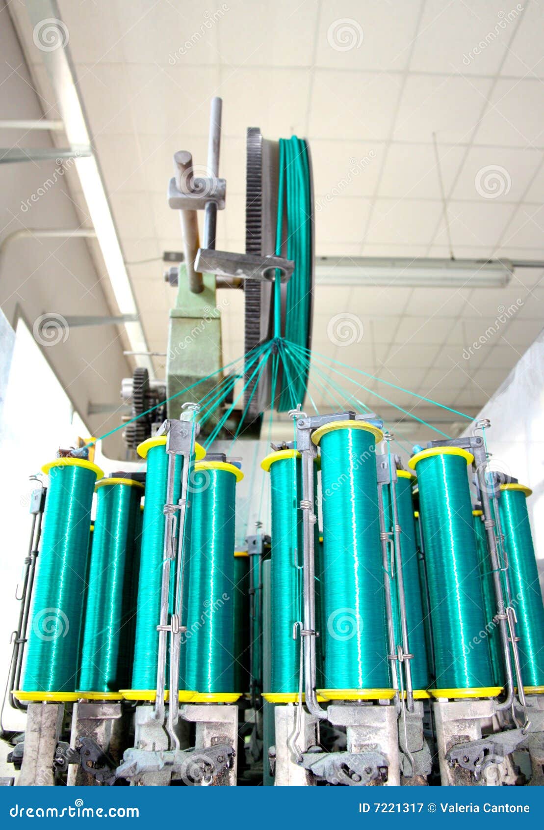 Braiding machine stock image. Image of gears, machine - 7221317